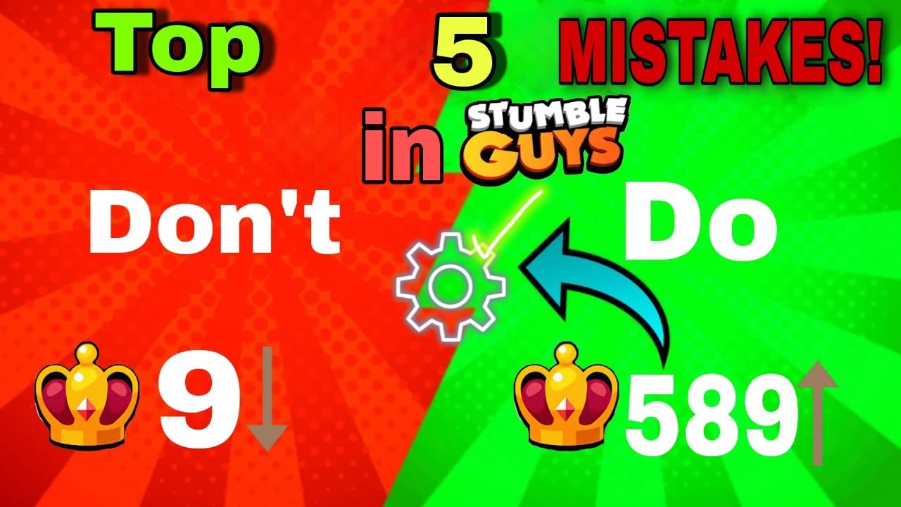 5 Stumble Guys settings MISTAKES! You Should correct now. - YouTube