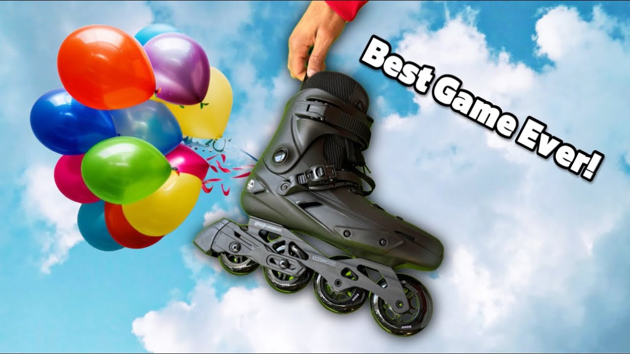 Balloon Battle On Skates - YouTube