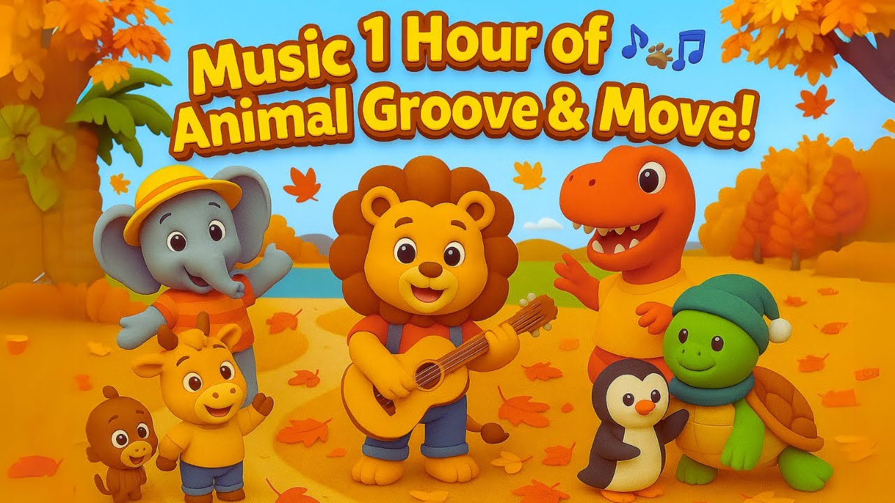 1 Hour of Animal Groove & Move! 🐾🎵 Fun Kids Dance & Song Mix - YouTube
