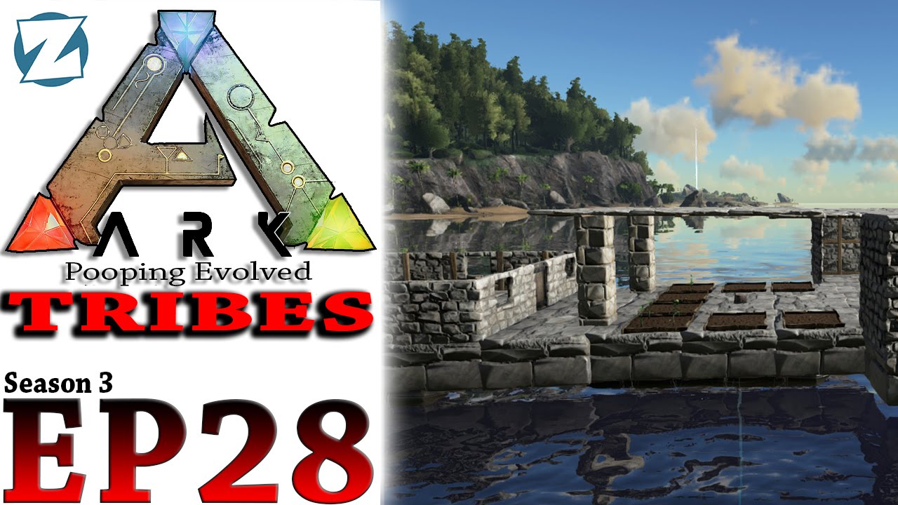 ARK Survival Evolved Tribes Gameplay - S3 Ep 28 - Base Farms - YouTube