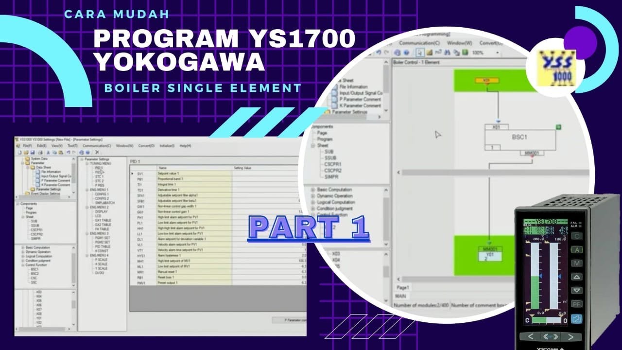 Cara Mudah Programming Boiler Single Element dengan YS 1700 Yokogawa # ...