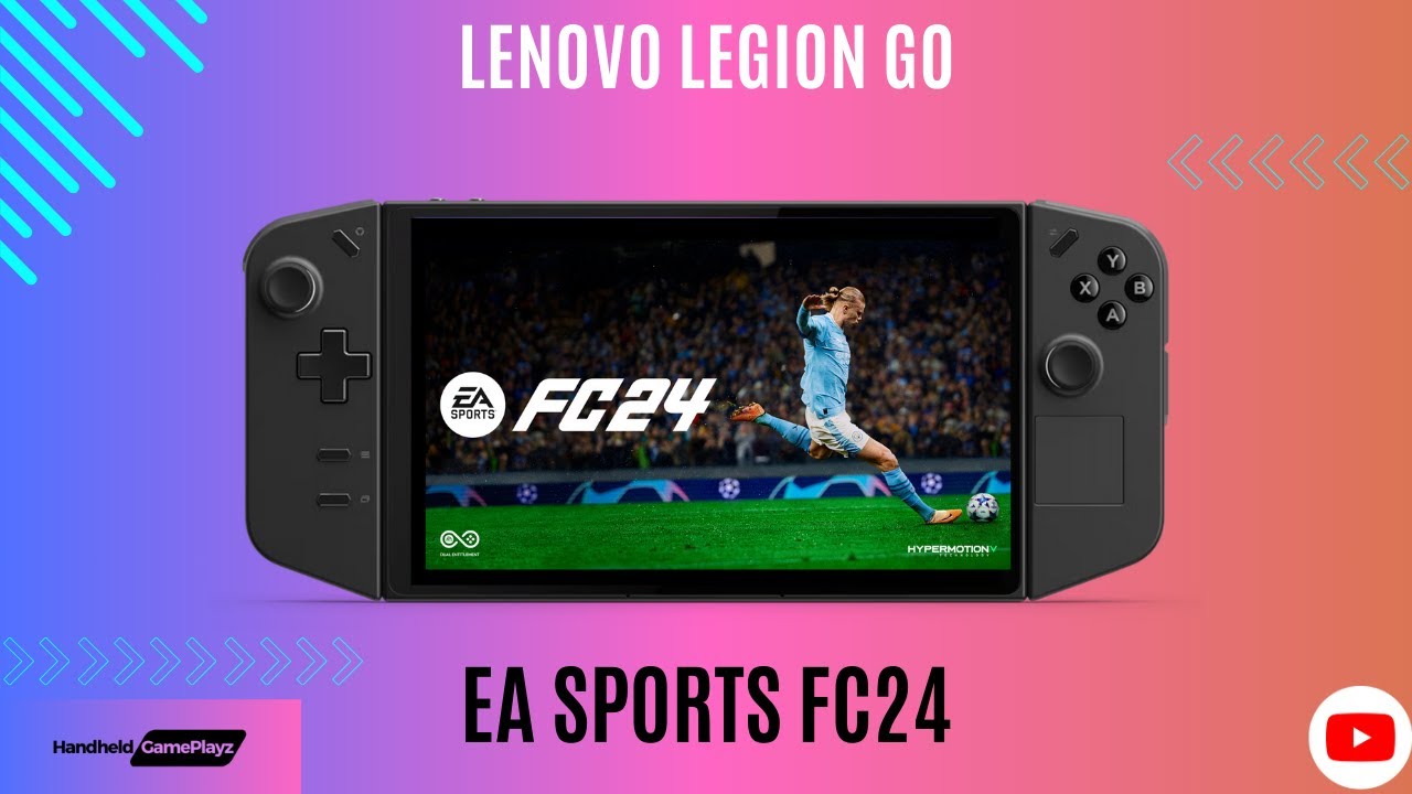 Lenovo Legion Go EA FC24 30W (running off of SD card) - YouTube
