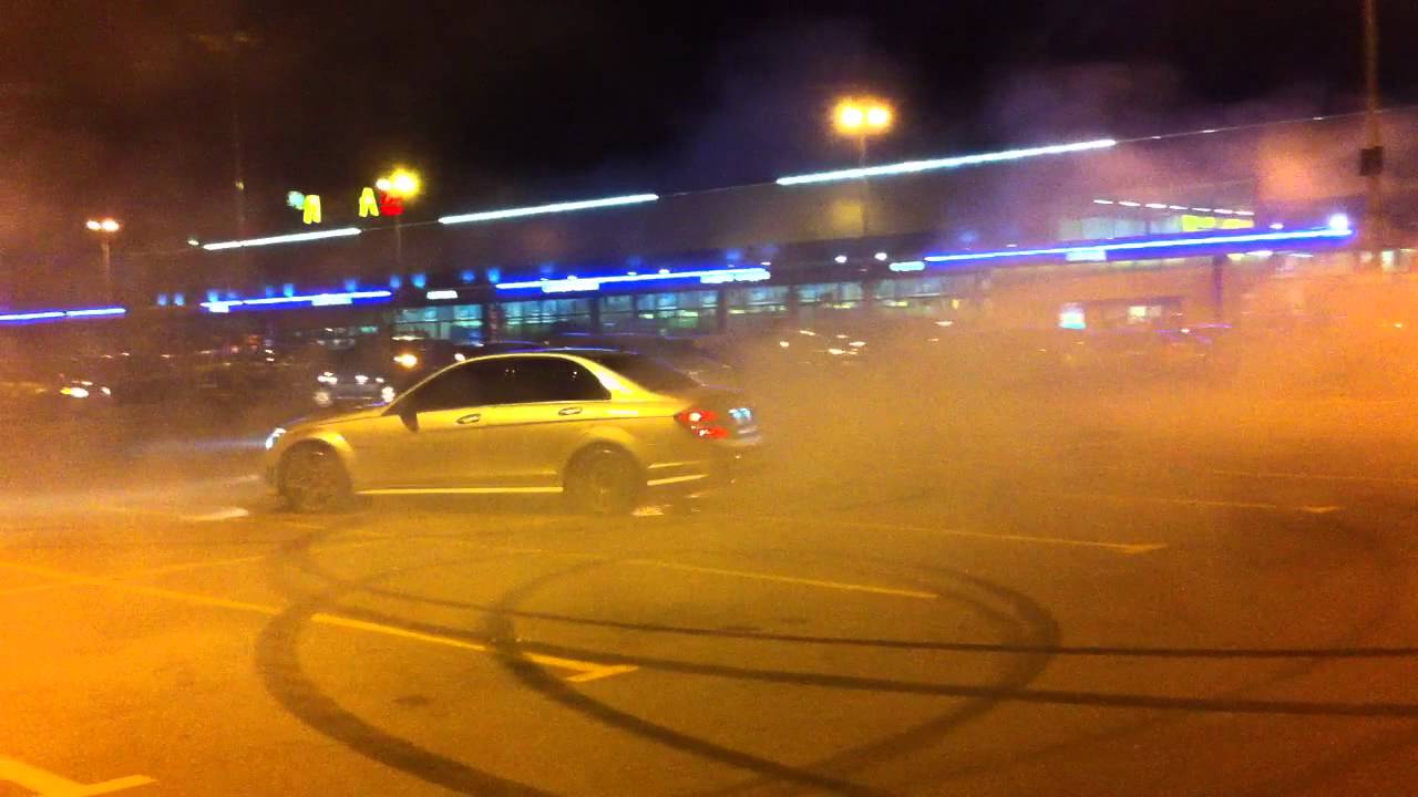 С63 amg drift - YouTube
