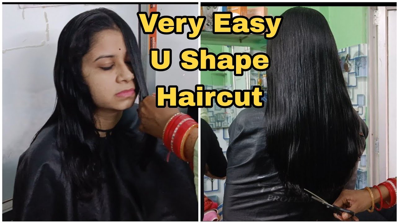 U shape haircut . How to cut U Shape haircut. Long U Shape haircut ...