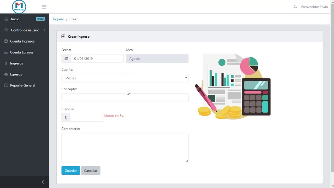 Sistema Online - Ingreso y Egresos - YouTube