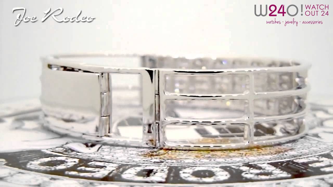 Mens Diamond Bracelet White Gold - Joe Rodeo Custom Jewelry - YouTube