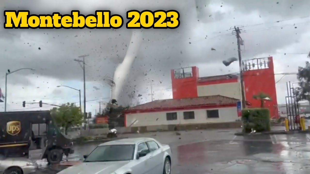 Footage of tornado hit Montebello, los angeles today! California 2023 ...