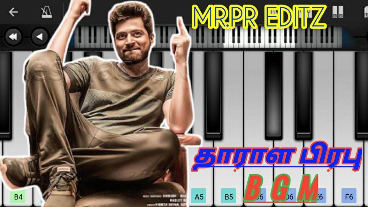 DHARALA PRABHU BGM | EASY PIANO | MR.PR EDITZ - YouTube