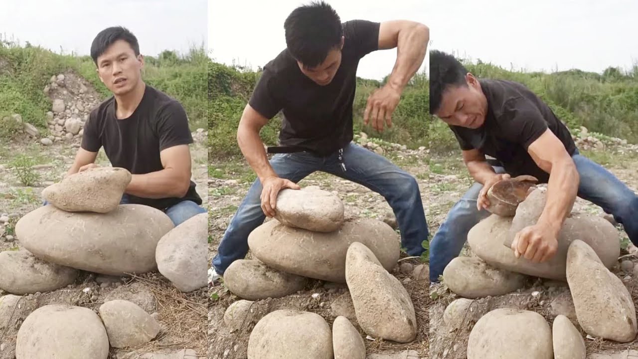 ONE INCH PUNCH | CHINESE STRONG MAN BREAKING BRICK | STRONGEST HANDS ...