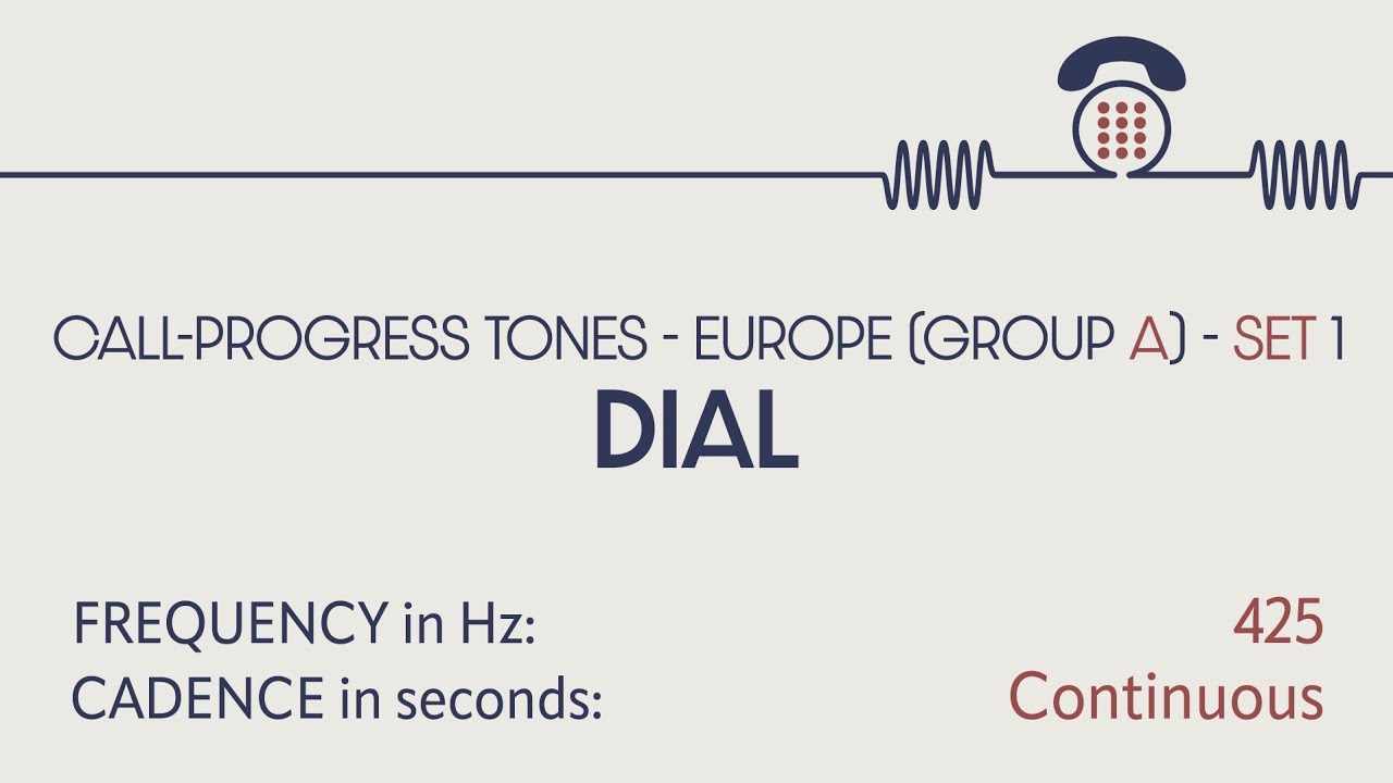 Dial tone (France, Germany, Netherlands, and more). Phone sounds. Sound ...