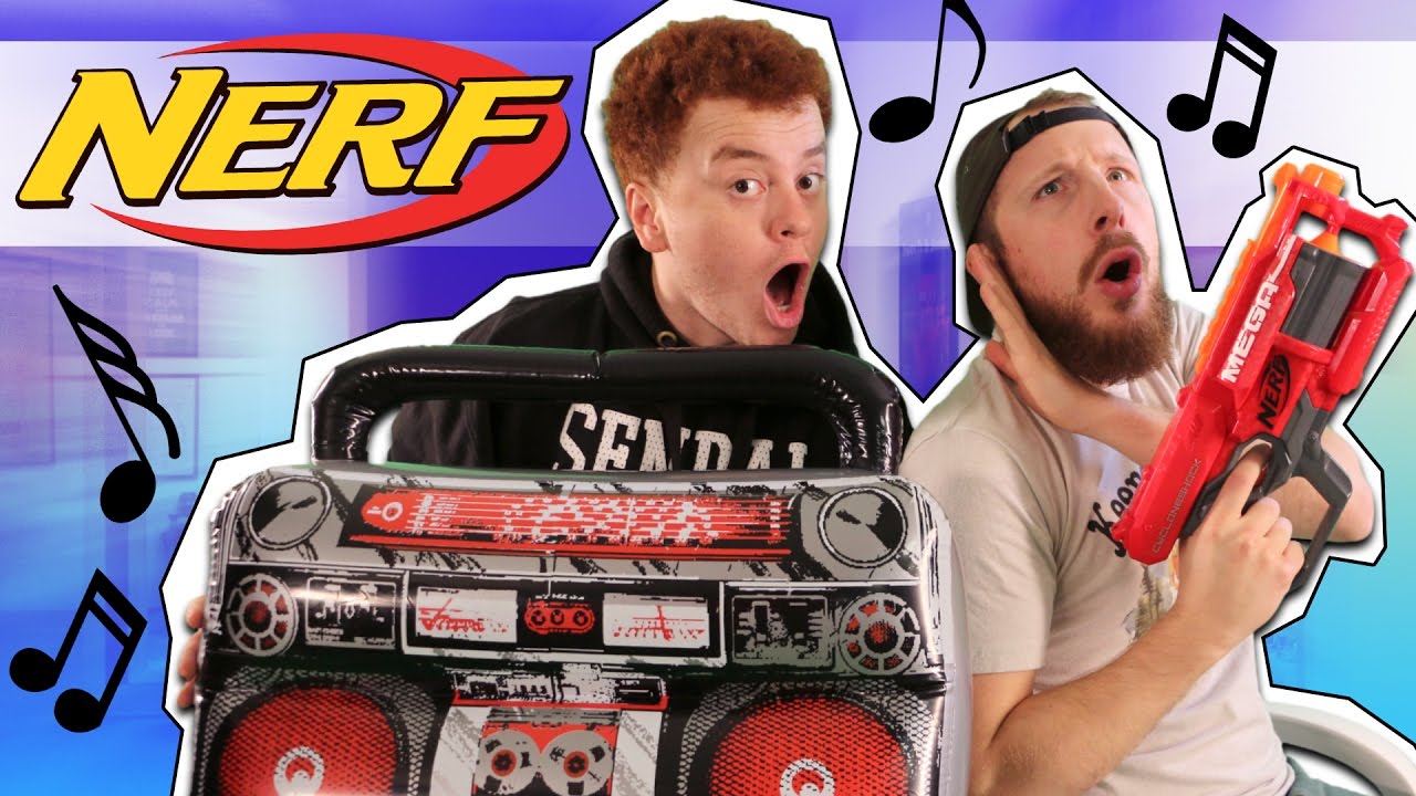 NERF Musical Chairs CHALLENGE | Nerf Gun Fight - YouTube