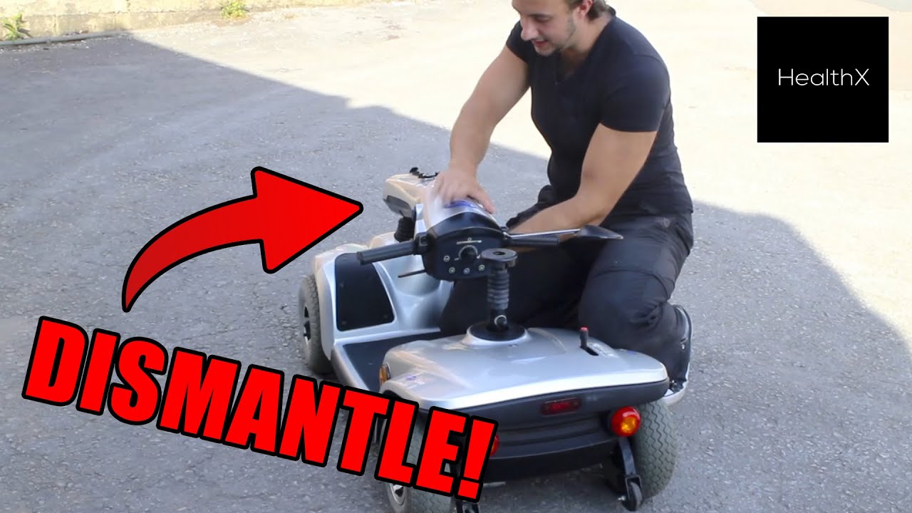 How to DROP DOWN the Handlebar Steering Rack on a Mobility Scooter ...