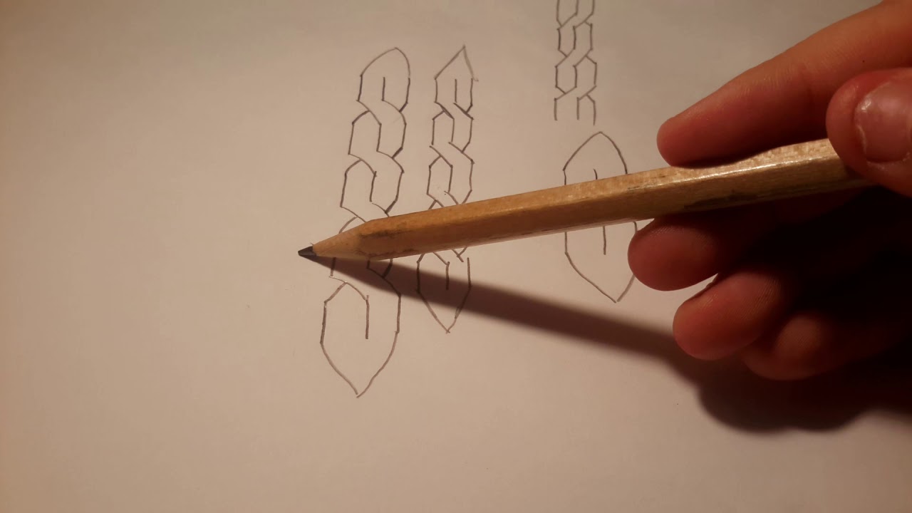 How to draw a hi and a chain - YouTube