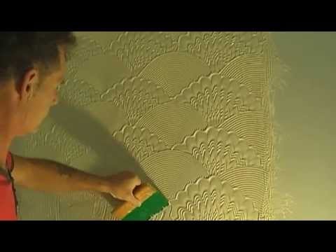 Free Hand 3D Comb Wall Texture Artex Style Pattern