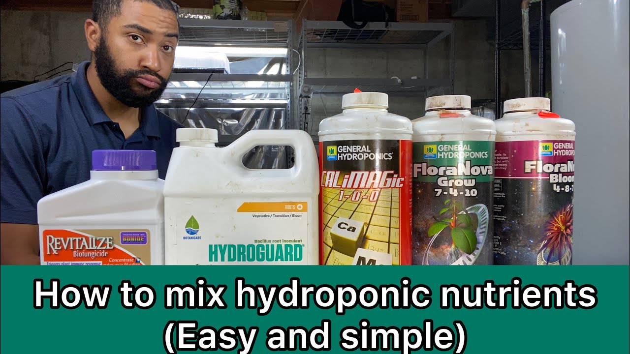 How to mix Hydroponic Nutrients(easy and simple) - YouTube
