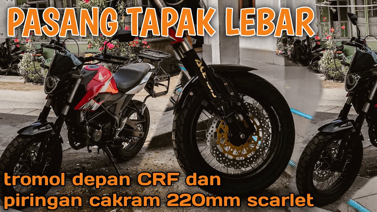 MODIFIKASI CB150R PAKE TROMOL CRF | PNP ATAU TIDAK ? - YouTube