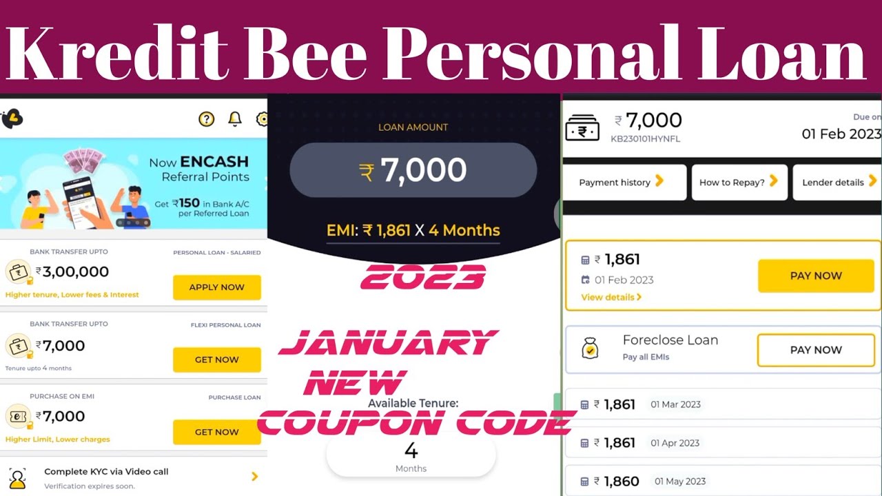 Kredit Bee Personal Loan instant approval JANUARY COUPON Apply ...