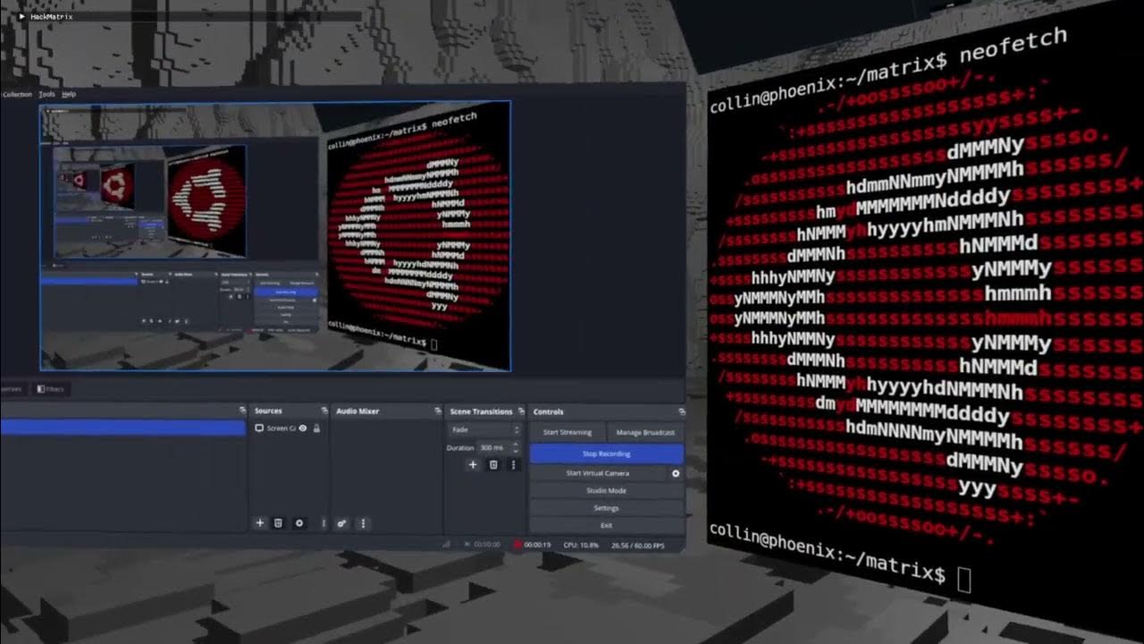 HackMatrix window manager - YouTube