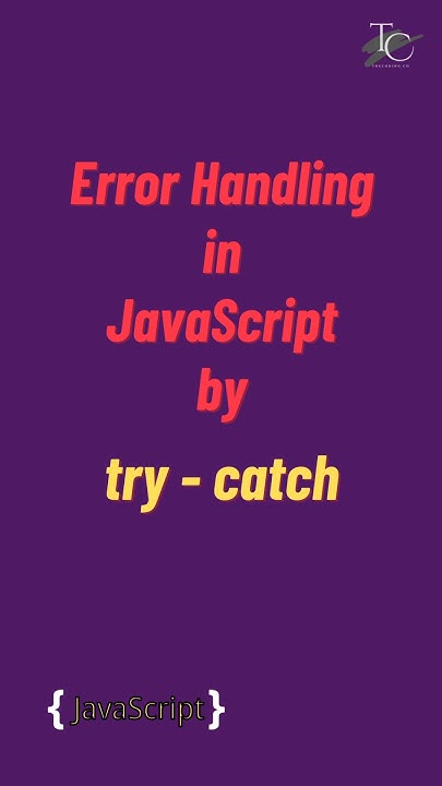 try catch error handling | #javascript tutorial in 1 minutes # ...