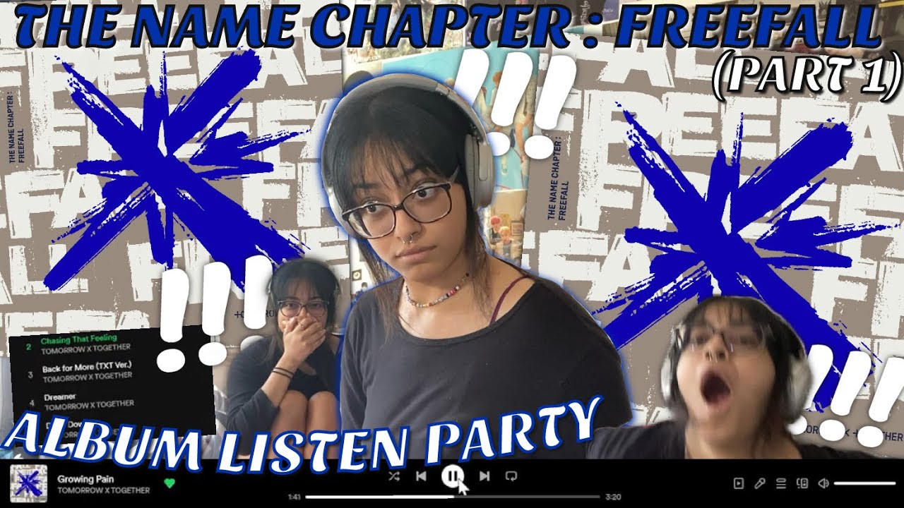 TXT ‘The Name Chapter : FREEFALL’ FULL ALBUM 1st LISTEN PARTY 🌟🌠 PART 1 ...