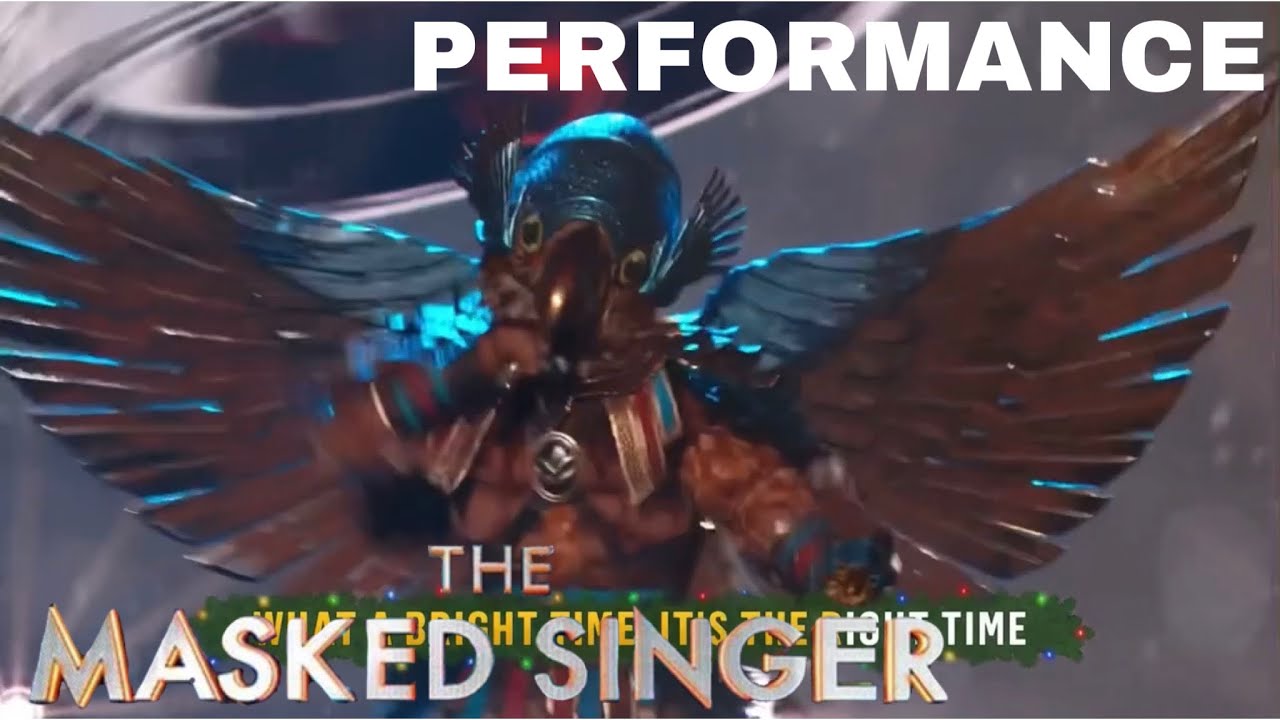Hawk sings “Jingle Bell Rock” by Bobby Helms | The Masked Singer ...