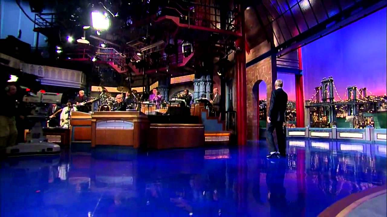David Letterman's Final Show Entrance - YouTube