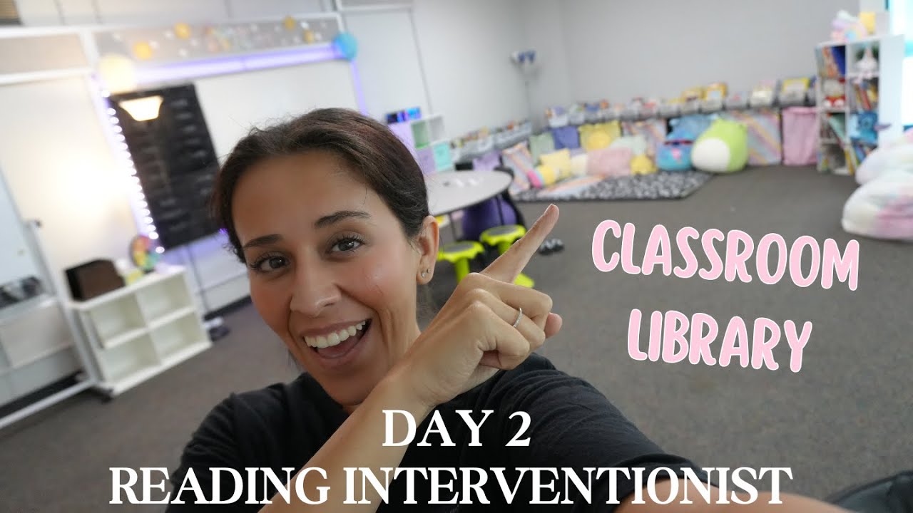 reading interventionist classroom library set up / classroom set up day ...