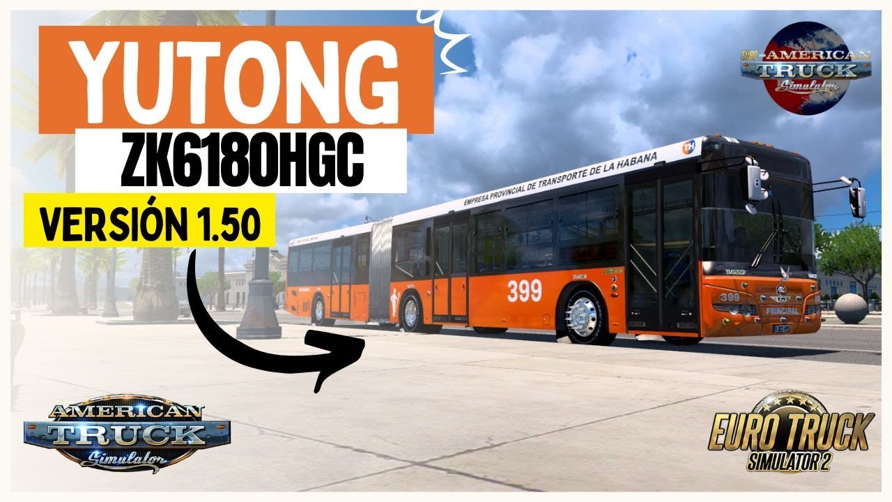 Yutong ZK6180HGC | Yutong Articulado | Mods | American Truck Simulator ...