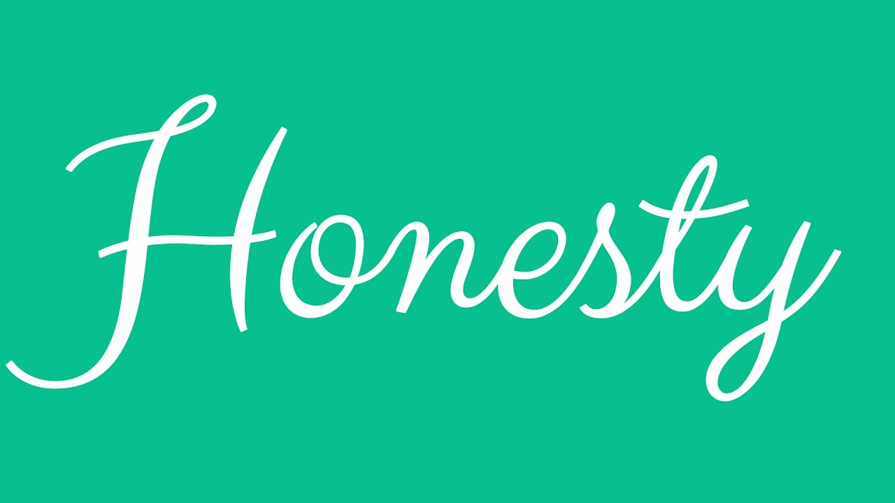 Learn how to Sign the Name Honesty Stylishly in Cursive Writing - YouTube