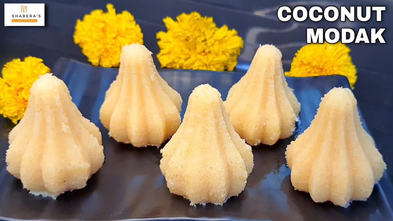 Coconut Modak Recipe Ganesh Chaturthi | 10 मिनट में बनाएं नारियल के ...