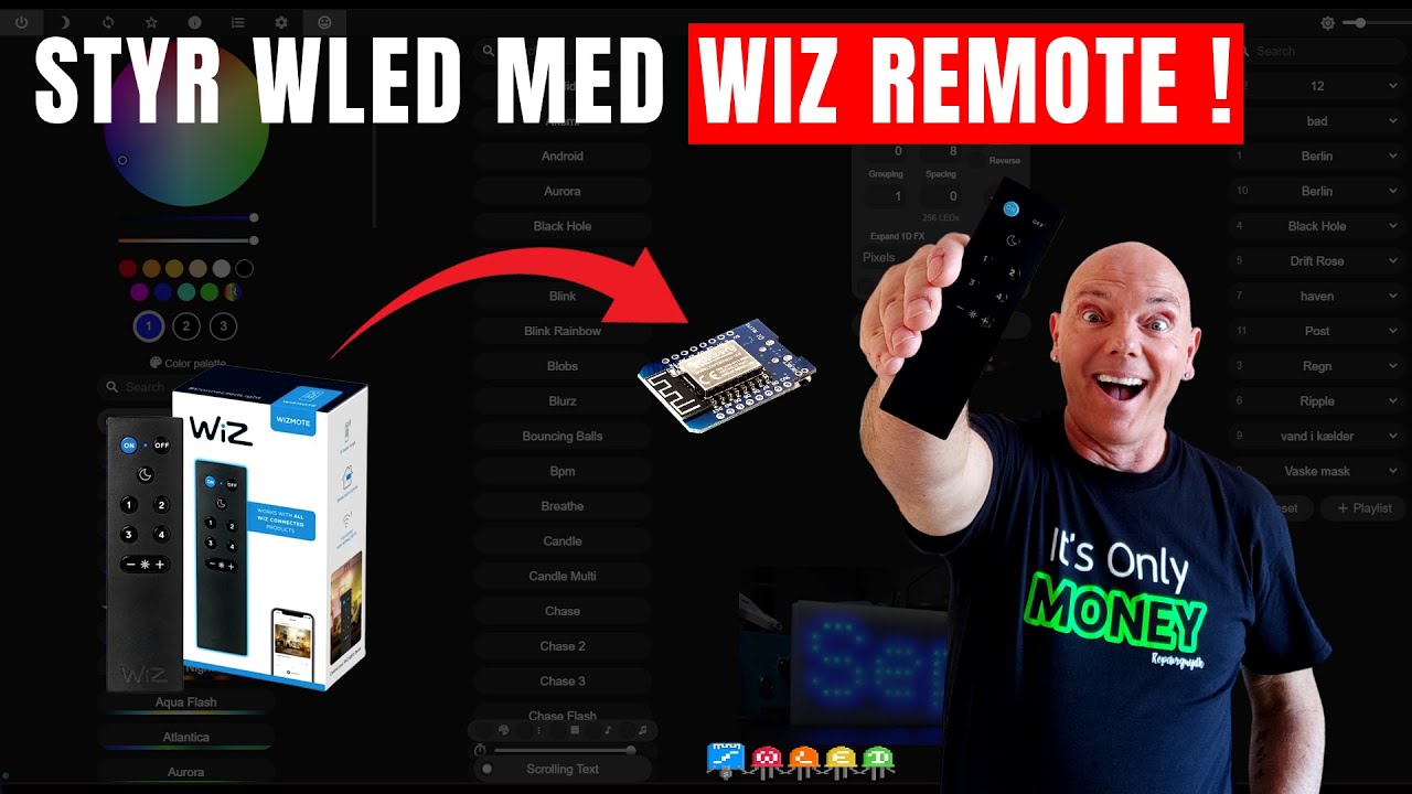 WLED Matrix Opfølgning (part.2) - et par nye tricks - YouTube