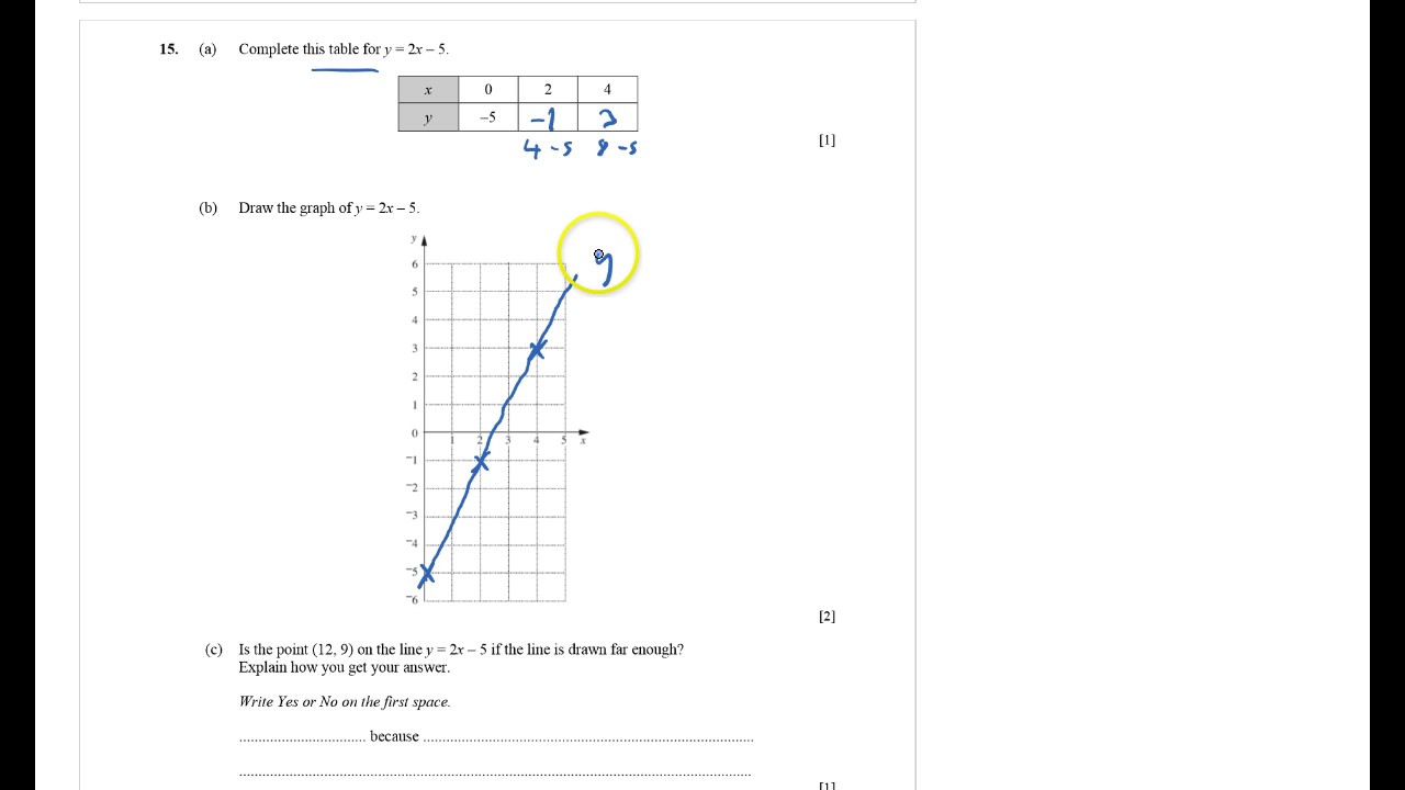 Graph lines and curves with bonus questions Q15 - YouTube