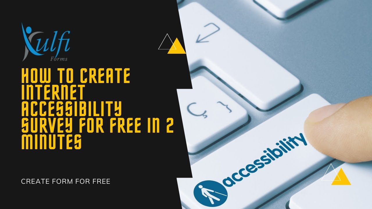 How To Create Internet Accessibility Survey For Free in 2 minutes - YouTube