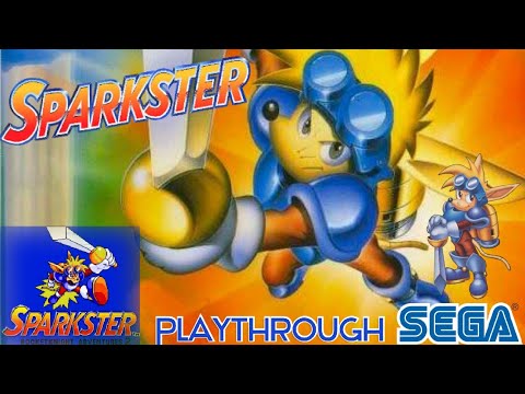 Sparkster Rocket Knight Adventures 2 1994 - Playthrough Gold Sparkster ...