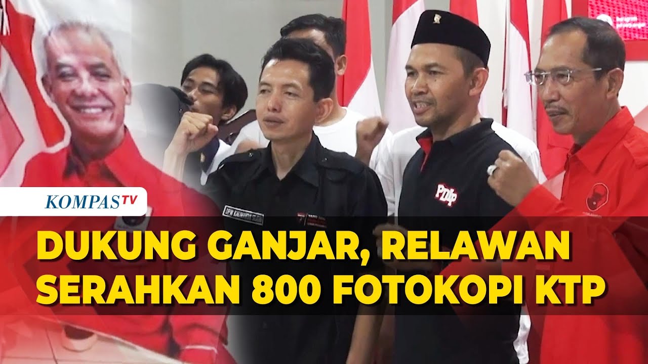 Relawan Ganjar Serahkan 800 Fotokopi KTP ke PDIP Kalsel Sebagai Bentuk ...