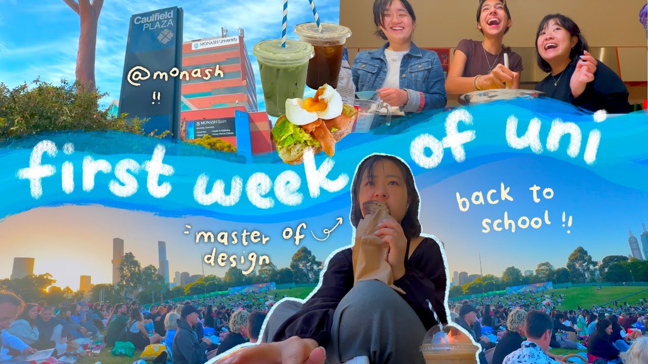 my first week of uni as a Design Student *monash university* - YouTube