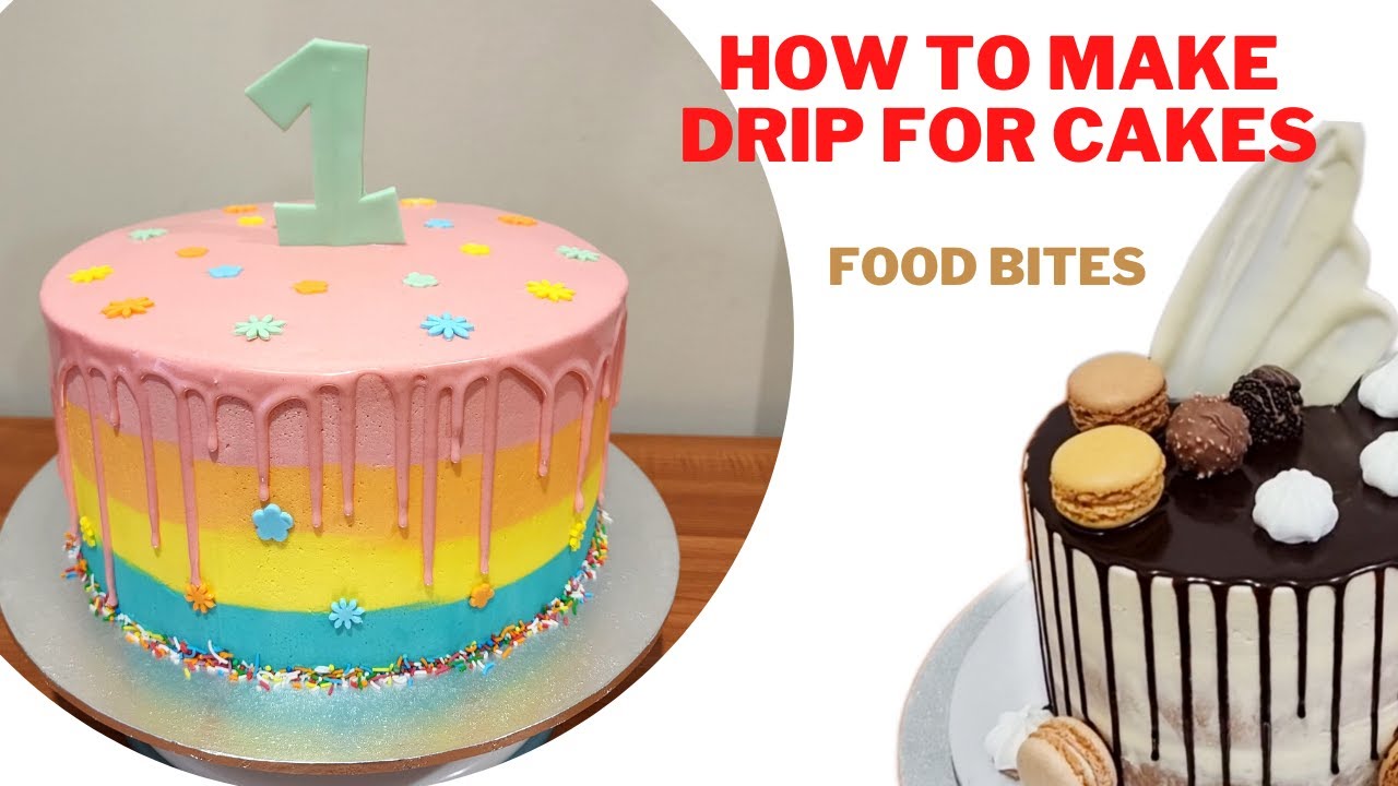 how to make drip for cake - YouTube