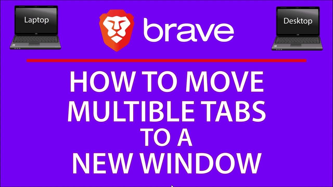 How To Detach / Reattach Multiple Browser Tabs On The Brave Web Browser ...