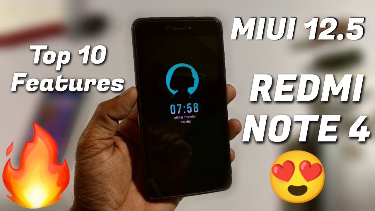 Top 10 Reason to Install this OS on redmi note 4 - MIUI 12.5 Redmi Note ...