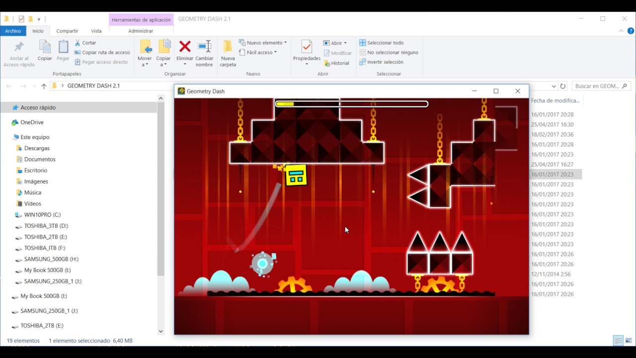 Geometry Dash (gd) como NO pasarse Cluterfunk. - YouTube
