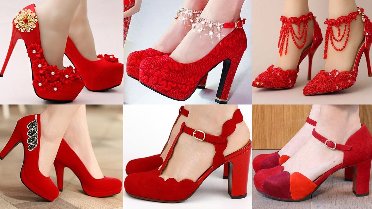 Best Collection Of Red Shoes For Valentines Day Red Colour Sandal ...