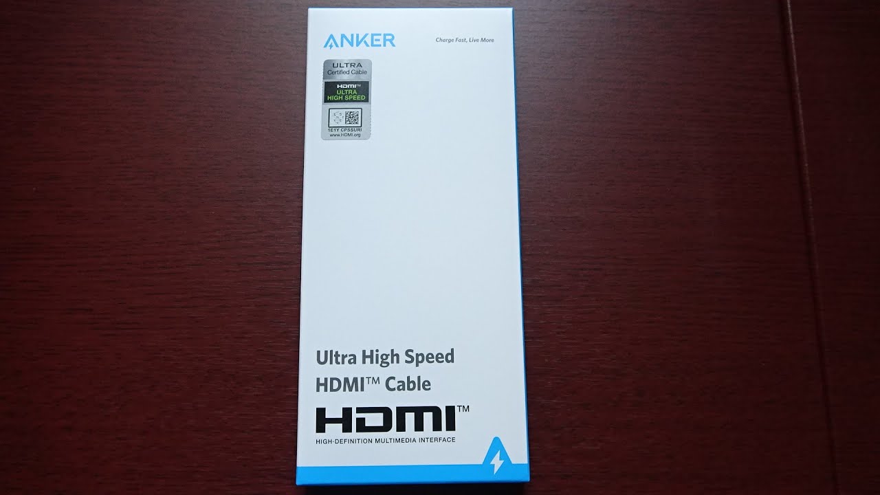 Anker Ultra High Speed Hdmi Cable 21 Unboxing Youtube