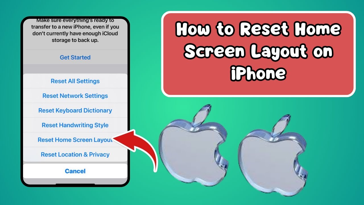 How to Reset Home Screen Layout on iPhone - YouTube