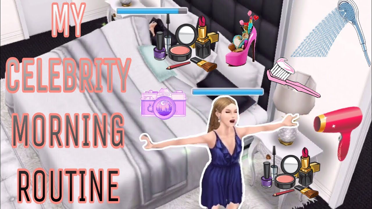 MY CELEBRITY SIM MORNING ROUTINE - YouTube