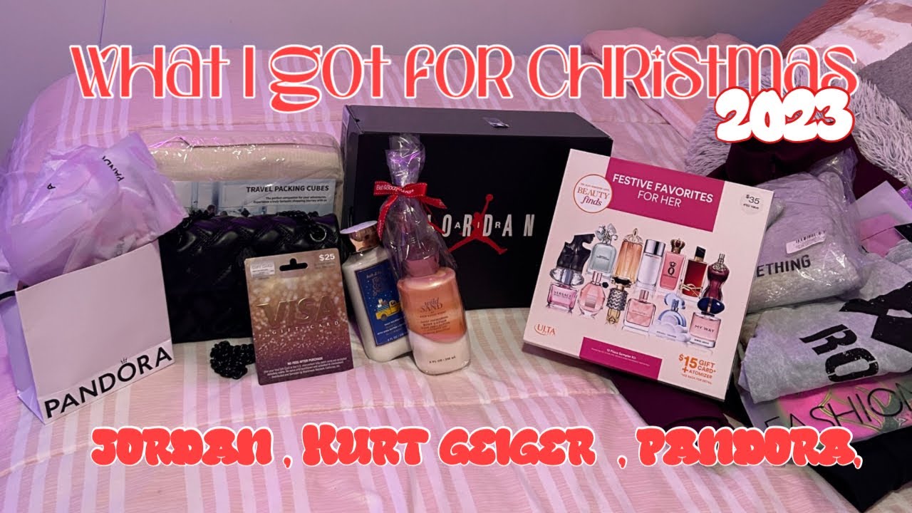 WHAT I GOT FOR CHRISTMAS 2023 | Jordan , Kurt Geiger , Pandora | Zaria ...