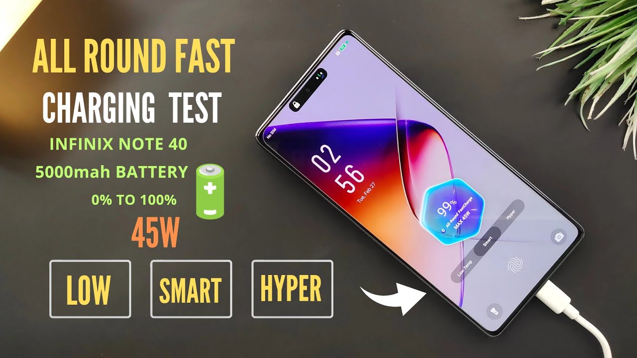 Infinix Note 40 Charging Test All Round Fast Charging | Low, Smart ...
