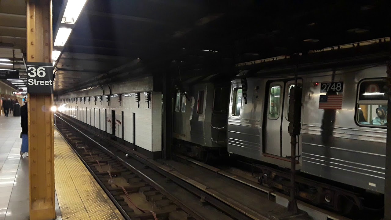 NYCT Work Train [w/ crane 268, R161 RD411, & R52 59] + R68 #2748 (D ...