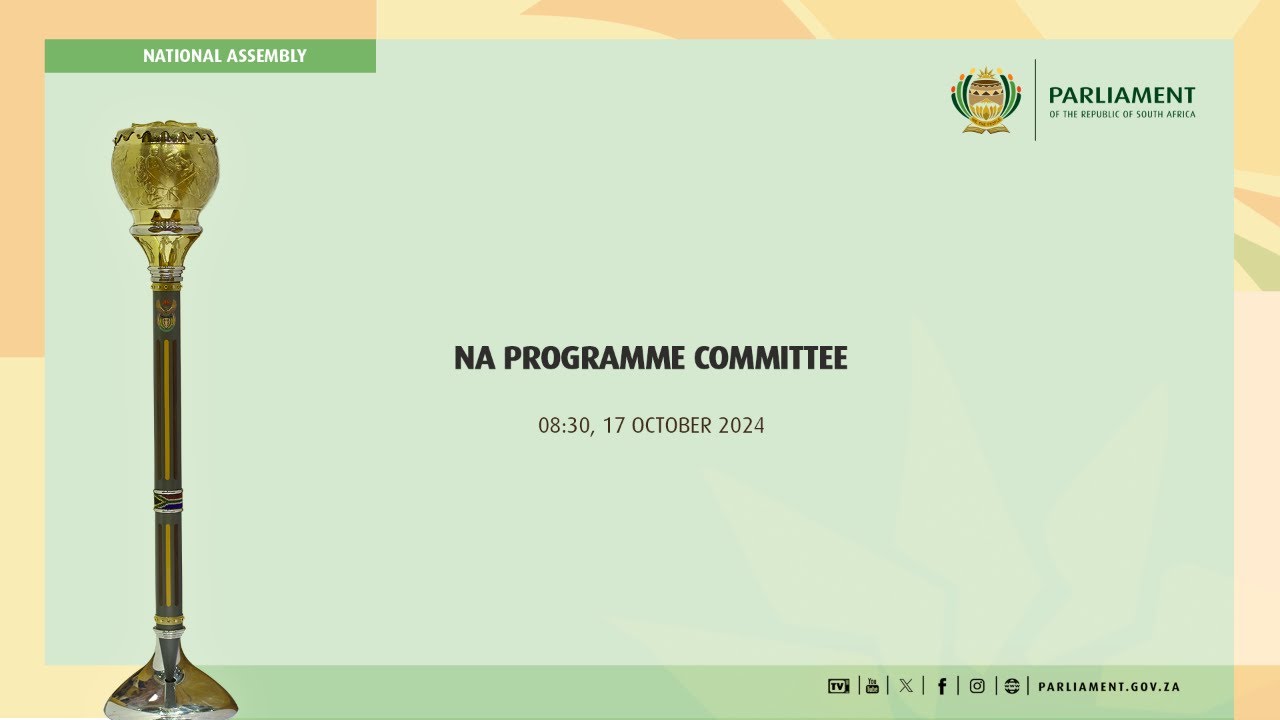 NA Programme Committee, 17 October 2024 - YouTube