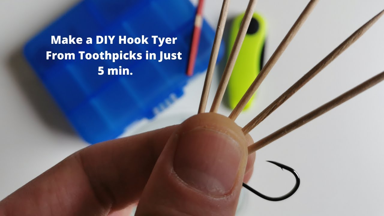 Make a DIY Hook Tyer From Toothpicks To Tie Hooks With or Without an ...
