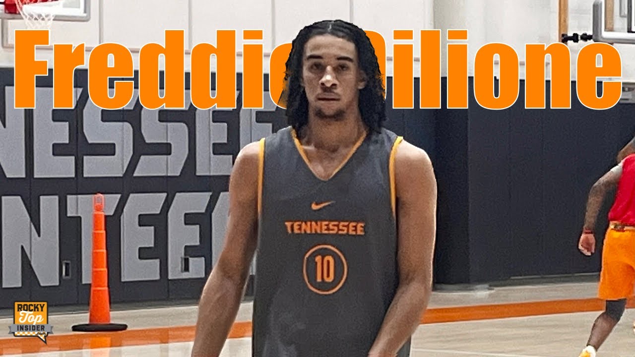 Early Enrollee CG Freddie Dilione Debuts at Tennessee's Basketball Practice on Thursday - YouTube
